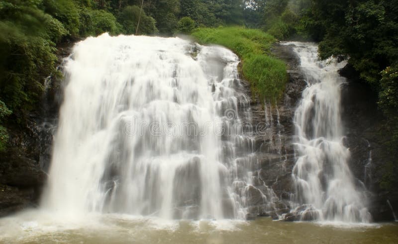 A continuous water fall. stock image. Image of tourism - 11136997