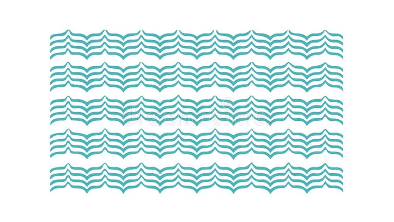 Continuous Wavy Horizontal Lines Creating a Subtle Pattern, Vector ...