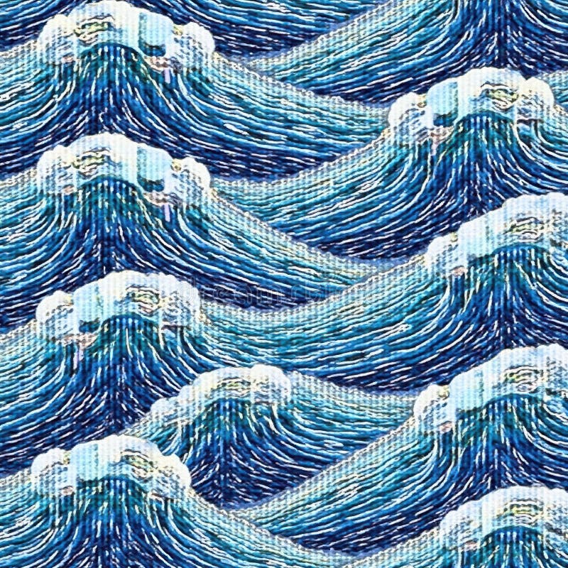 Continuous White Stylized Wave Pattern, Minimalist Elegant Design ...