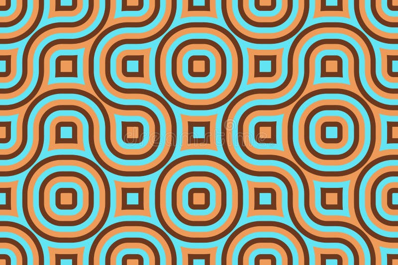 Continuous Wide Retro Background - Vector Illustration Stock Vector ...