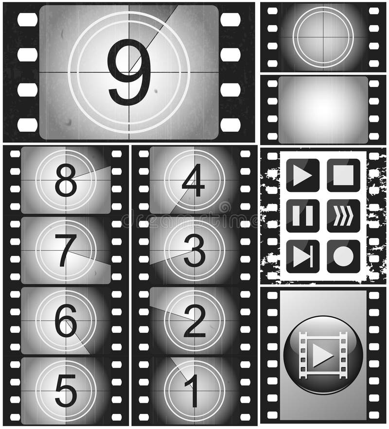 Conto Alla Rovescia D'annata Di Film Per Una Struttura Del Film Muto E ... Conto Alla Rovescia D'annata Di Film Per Una Struttura Del Film Muto E ...