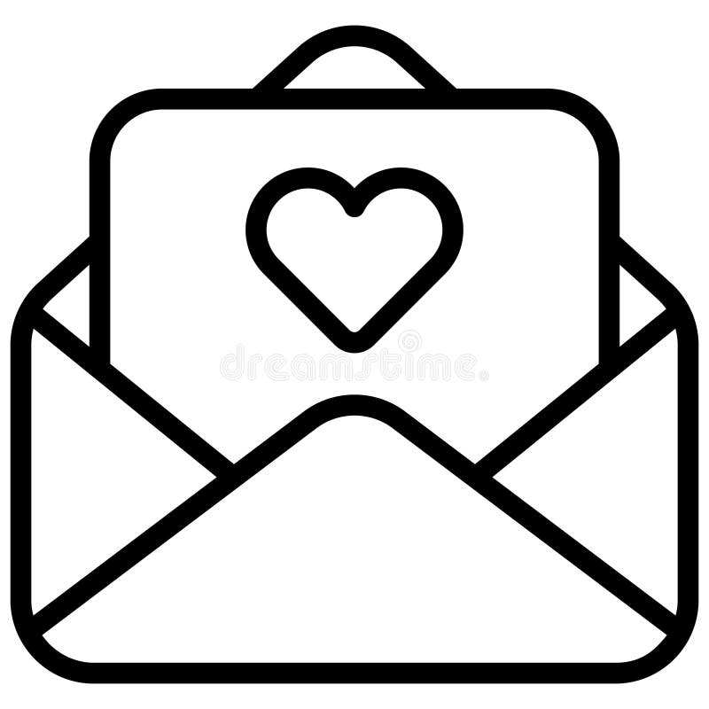 Contorno Vectorial De La Capa De Amor Ilustración del Vector ... Contorno Vectorial De La Capa De Amor Ilustración del Vector ...