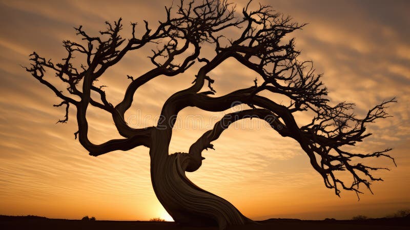 Contorted tree shape stock illustration. Illustration of generated ...