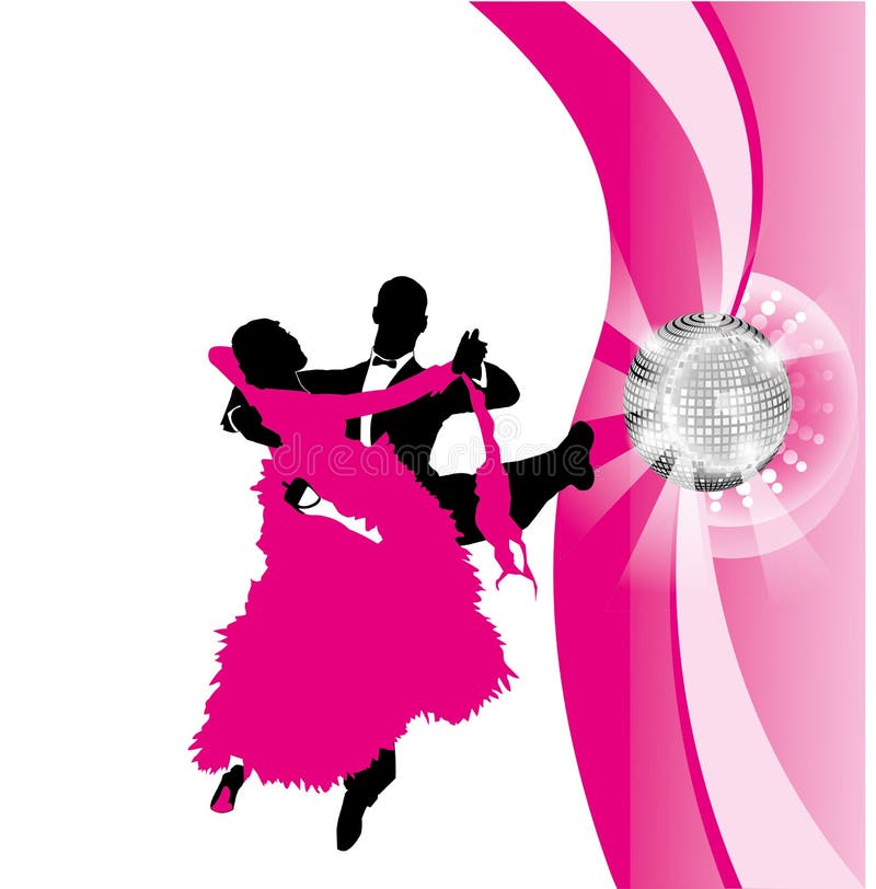 Outline of dancing couples stock vector. Illustration of dancing - 40947251