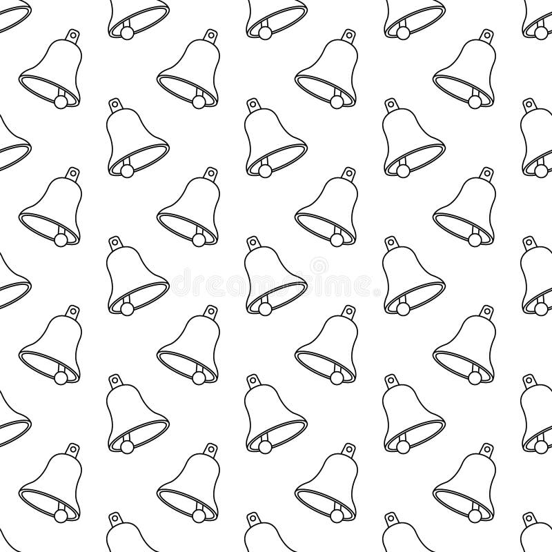 Contour bell pattern stock vector. Illustration of pattern - 259931700