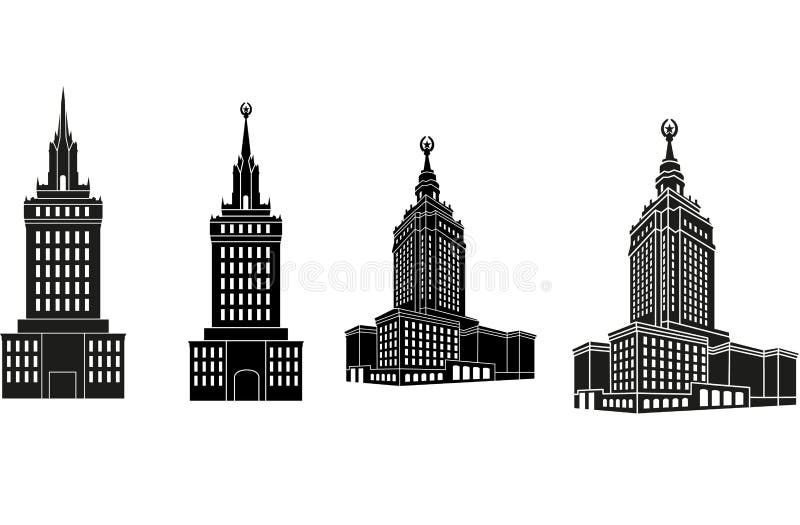 Contour Building stock vector. Illustration of real, modern - 42235285