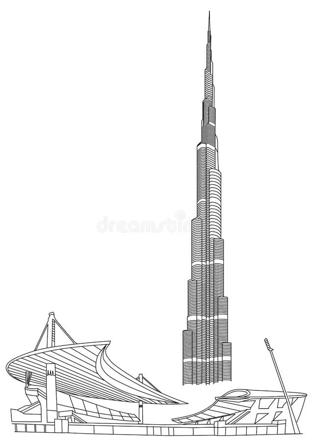 Contour Building stock illustration. Illustration of architecture ...