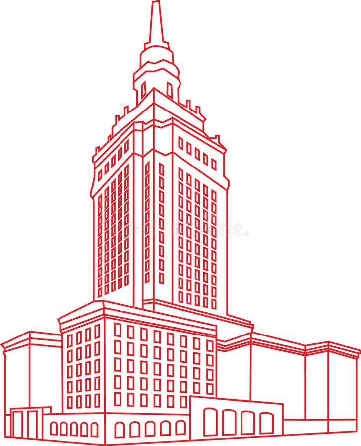 Contour Building stock illustration. Illustration of architecture ...