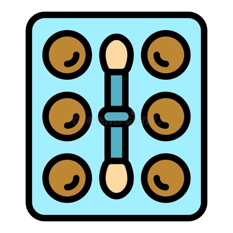 Contour Cosmetic Icon Vector Flat Stock Vector - Illustration of shadow ...