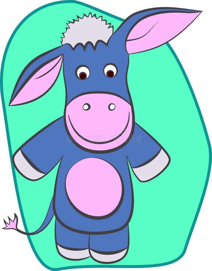 Contour d'âne illustration de vecteur. Illustration du carte - 21871542