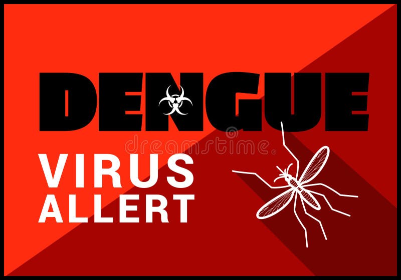 Alerte Virus De La Dengue, Contour Vectoriel Illustration de Vecteur ...