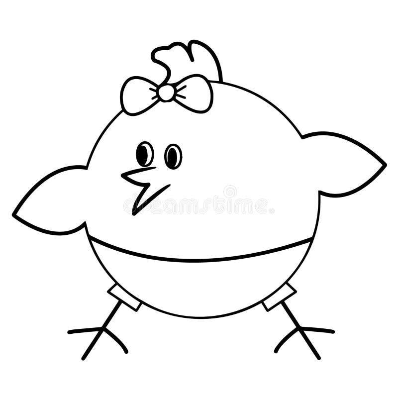 Contour Drawing Of An Animal On A White Background. Stock Vector ...