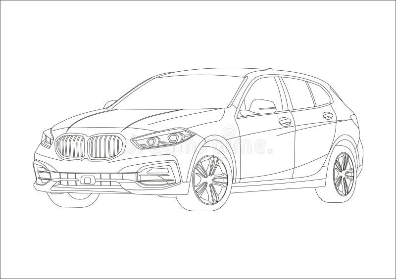 Bmw Drawing Stock Illustrations – 63 Bmw Drawing Stock Illustrations ...