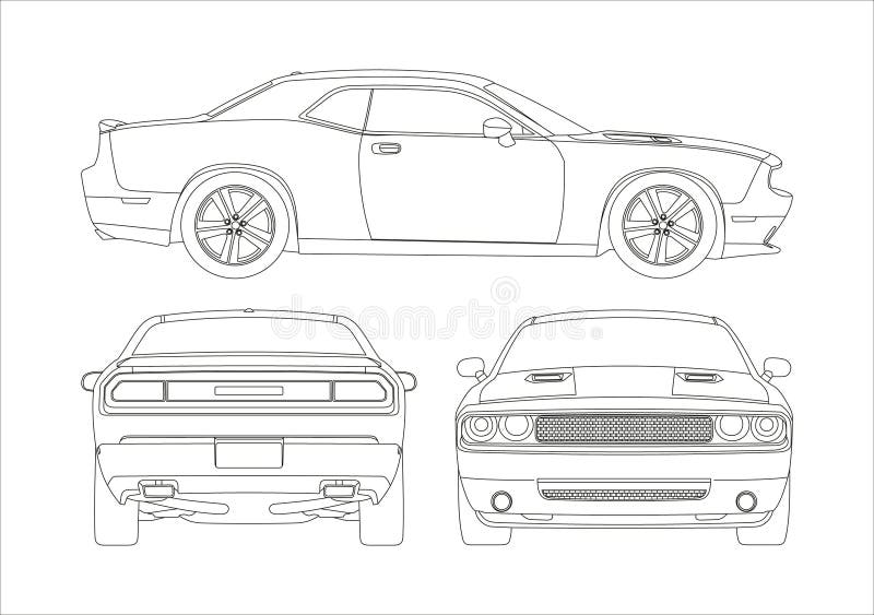 Dodge Challenger Logo Vector