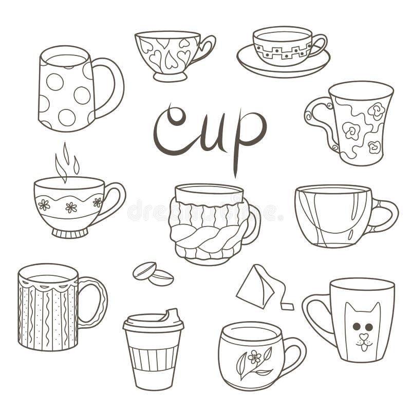 Tea Cup Drawings Stock Illustrations – 493 Tea Cup Drawings Stock ...