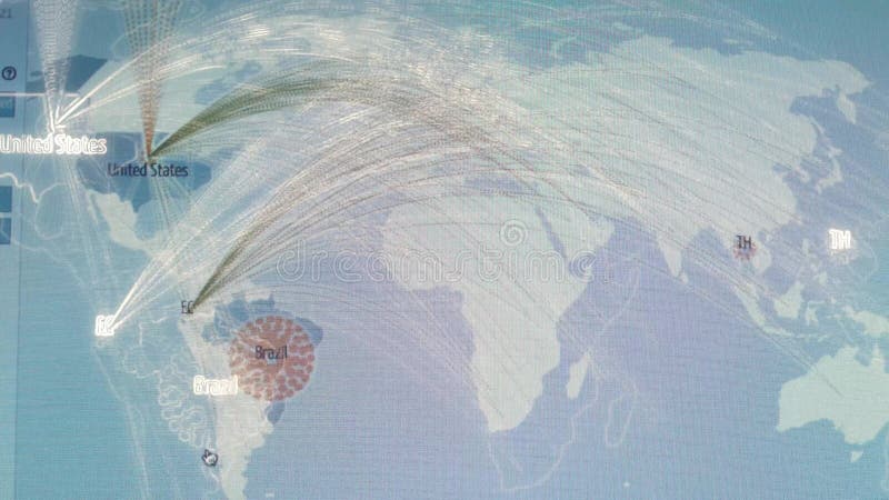Contour Effect of World Map with Different Targets for Cyber Attack ...