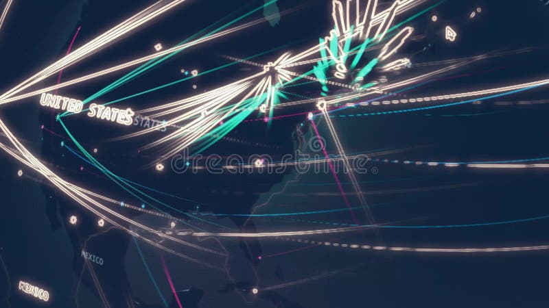 Contour Effect of World Map with Different Targets for Cyber Attack ...