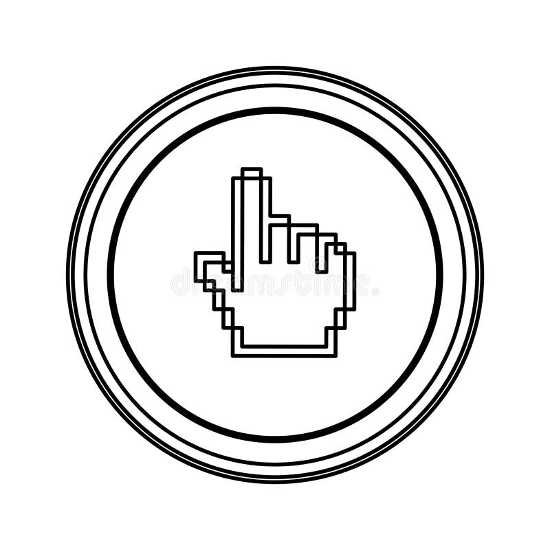 Red Emblem Mouse Hand Cursor Icon Stock Illustrations – 33 Red Emblem ...