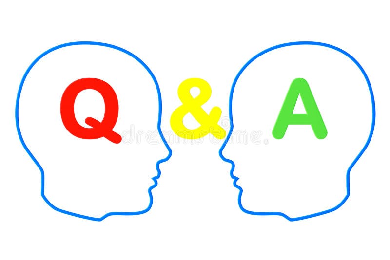 Time for Questions Message Showing Answers Needed Stock Illustration ...