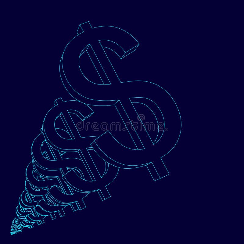 Increasing the Dollar Value Stock Vector - Illustration of currency ...