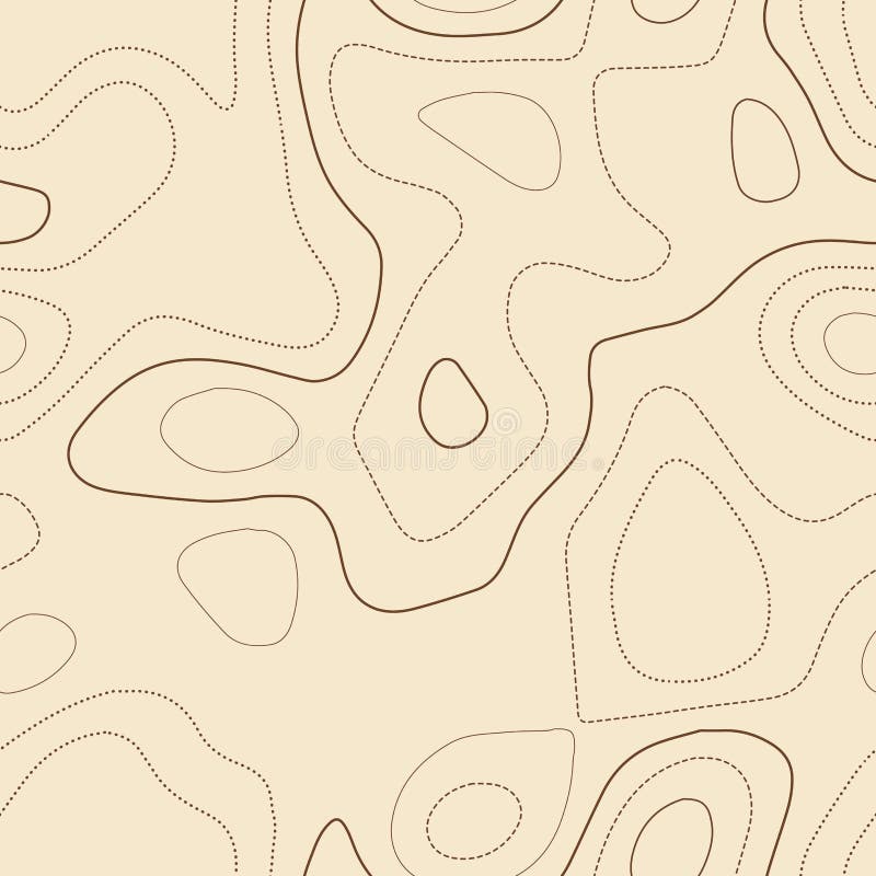 Contour lines. stock vector. Illustration of seamless - 136258238