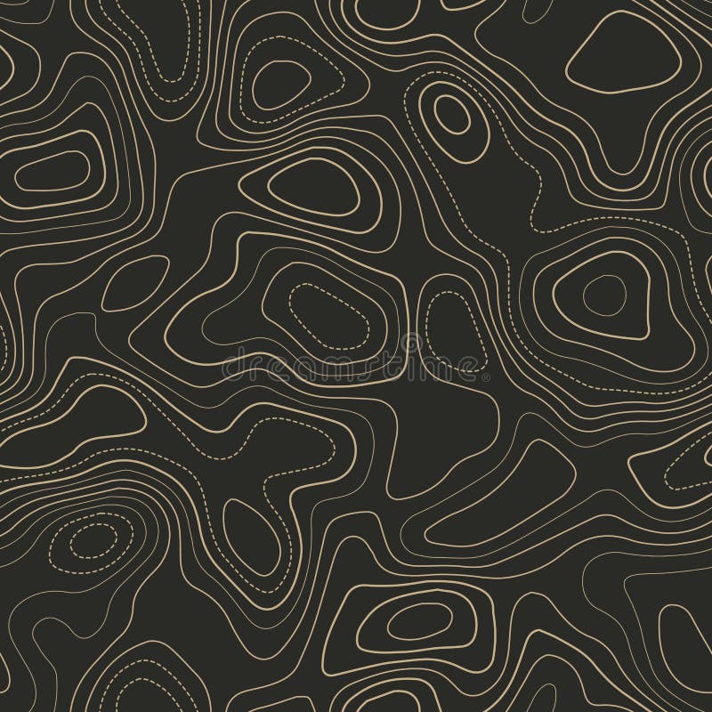 Contour lines. stock vector. Illustration of endless - 143536802