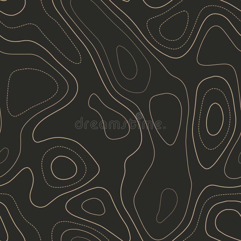 Contour lines. stock vector. Illustration of print, artwork - 145185790