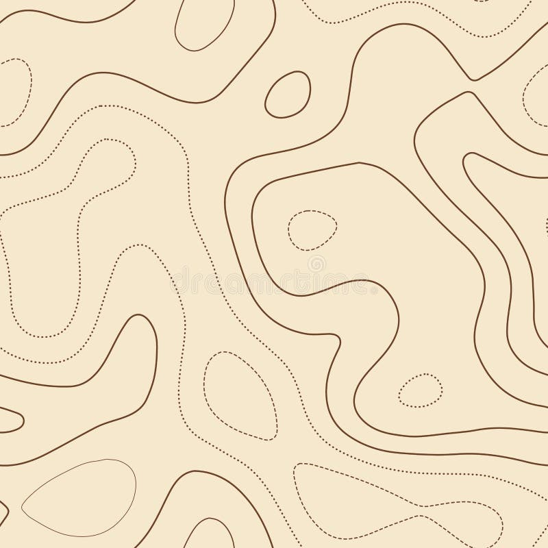 Contour lines. stock vector. Illustration of seamless - 136258238