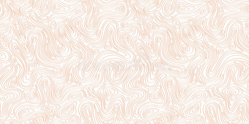 Contour Lines Map of Topography. Seamless Pattern Stock Vector ...
