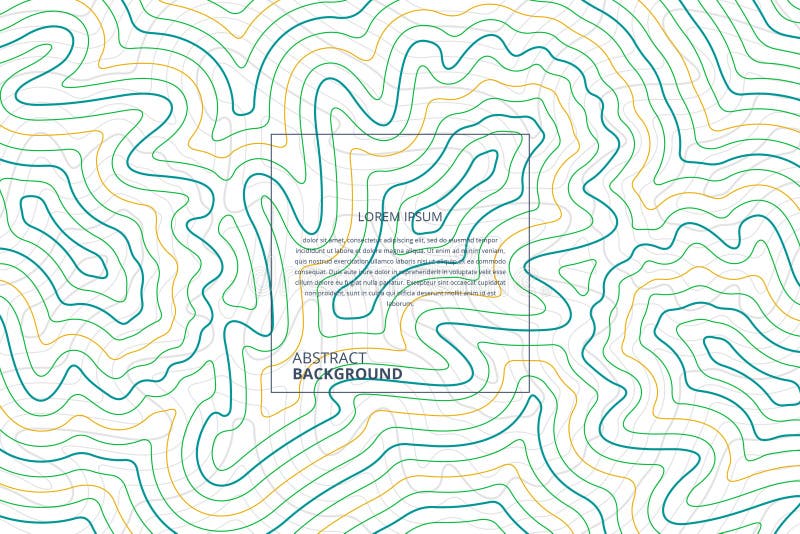 Contour Lines for Oak Leaves Pattern Stock Vector - Illustration of ...