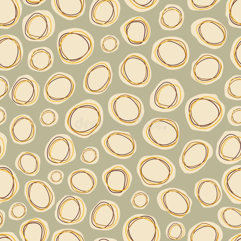 Contour Lines Seamless Pattern. Abstract Surface Design of Rounded ...