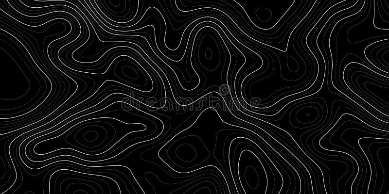 Contour Map Background. Vector Geography Scheme and Terrain. Topography ...
