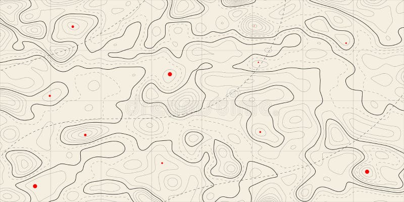 Contour Map Background. Vector Geography Scheme and Terrain. Topography ...