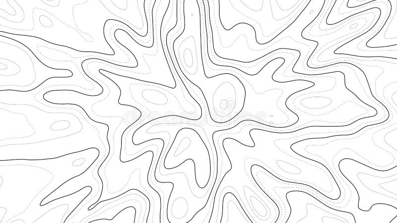 Contour Map Background. Vector Geography Scheme and Terrain. Topography ...