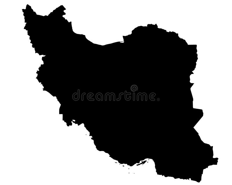 A contour map of Iran stock vector. Illustration of border - 345954288