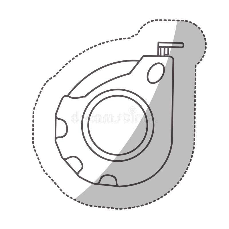 Sticker Silhouette Tape Measure Icon Stock Illustrations – 86 Sticker ...
