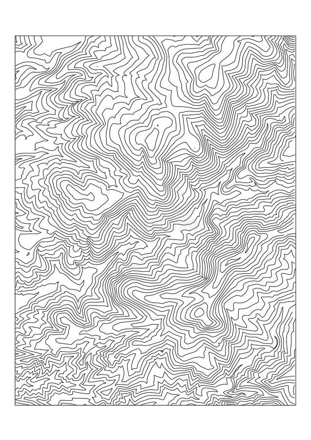Contour pattern design stock illustration. Illustration of font - 250441049
