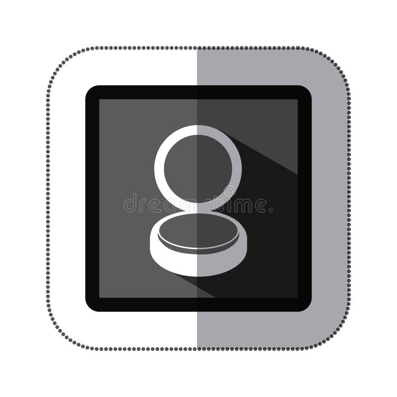 Contour powder makeup icon stock illustration. Illustration of ...