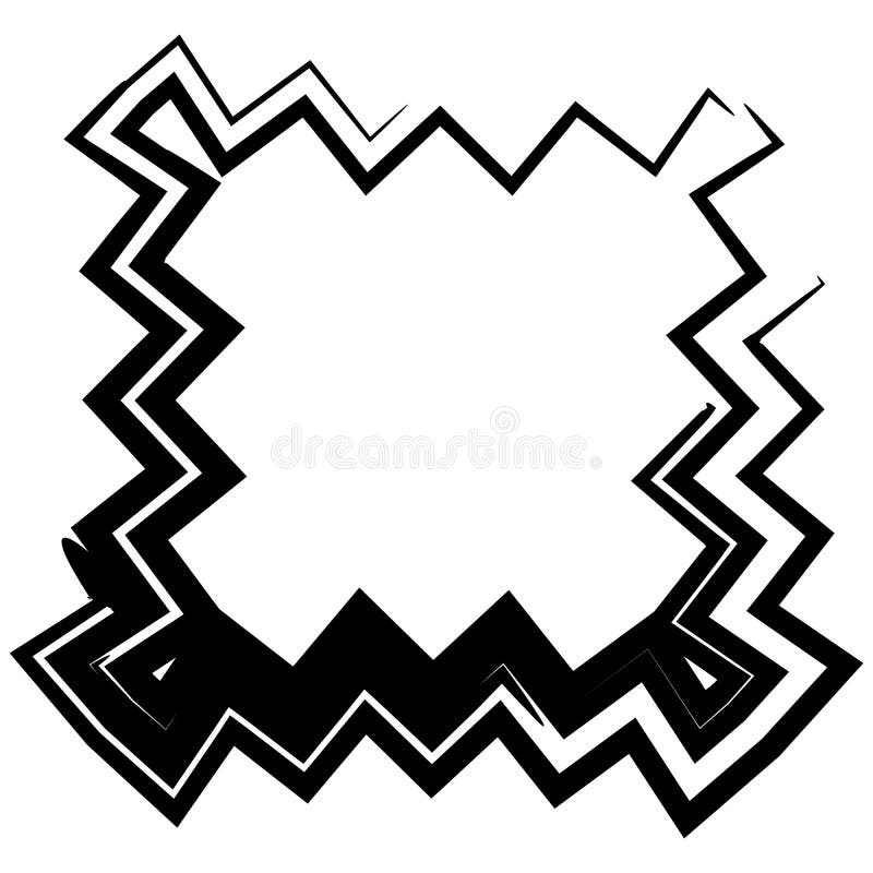 Contour Shape with Different Distortion Effect. Abstract Geometric ...