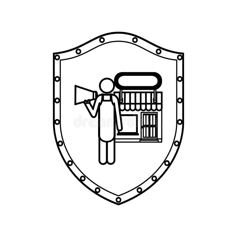 Shopkeeper Outline Stock Illustrations – 67 Shopkeeper Outline Stock ...