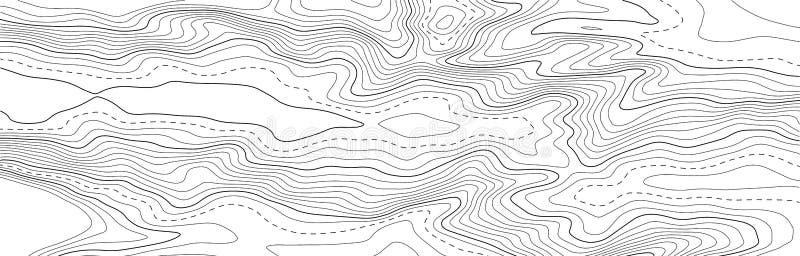 Contour Topographic Map. Geographic Grid Map Background. Vector ...