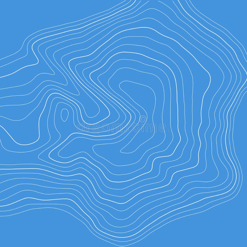 Contour Topographic Map. Geographic Grid Map Background. Vector ...