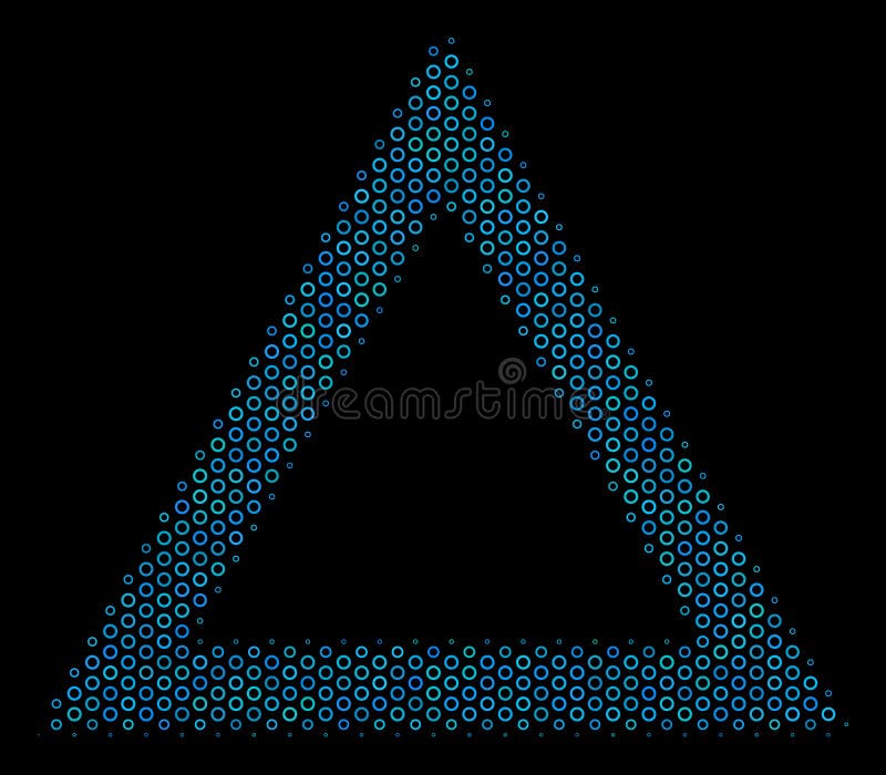 Contour Triangle Composition of Binary Digits Stock Vector ...