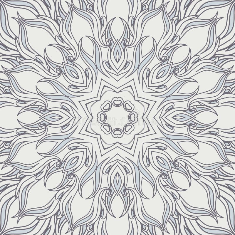 Contour Vector Seamless Pattern Stock Vector - Illustration of ornate ...