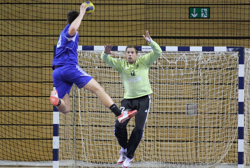 Handball attack editorial stock photo. Image of bucharest - 43873408