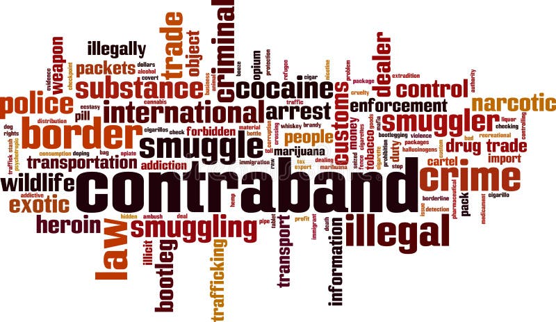 Contraband word cloud stock vector. Illustration of heroin - 149541671