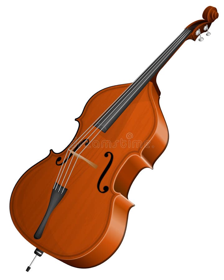 Music Series- Banjo and Contra Bass Player Stock Vector - Illustration ...