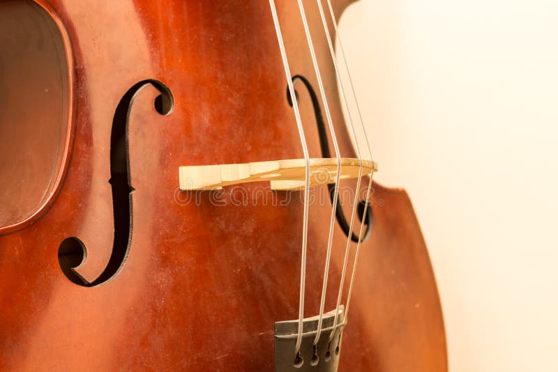 Contrabass Wooden Instrument Details Stock Image - Image of musician ...