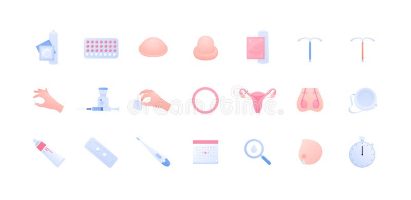 Contraceptive methods stock vector. Illustration of contraceptive ...