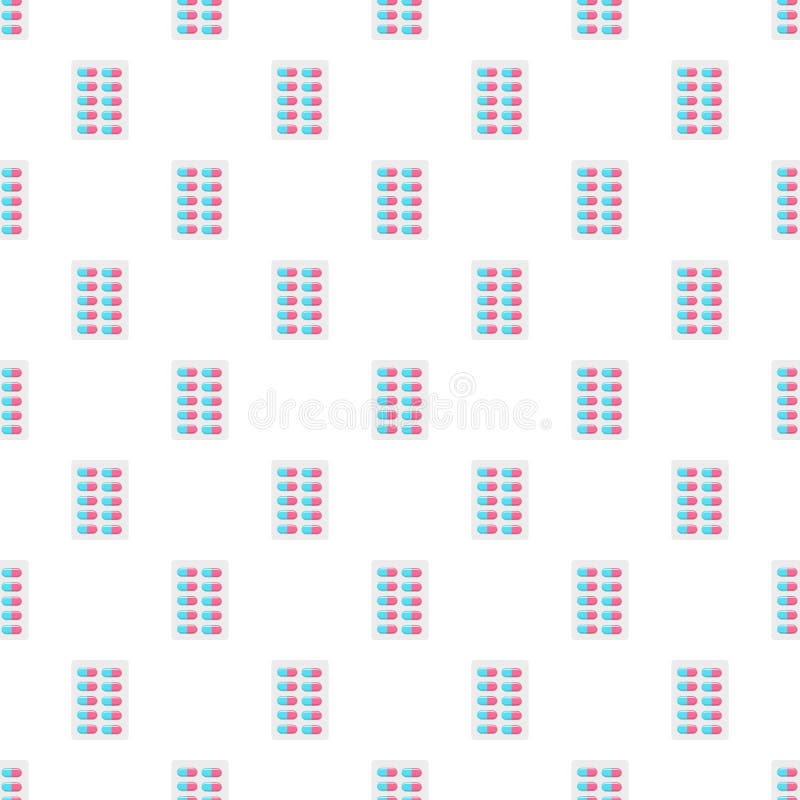Contraception Pills Pattern Seamless Vector Stock Vector - Illustration ...